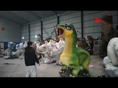 2.5m height animatronic dinosaur customized basket shoot