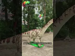 waterproof life size animatronic dinosaur jurassic brachiosaurus for amusement park