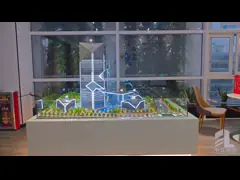 Real Estate Scale Model 1:100 Skyscraper Scale Models LED Illuminated