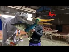 life size realistic dinosaur puppet , jurassic park pterosaur hand puppet