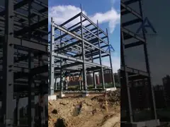 multi storey prefabricated structural steel framework workshop building construction