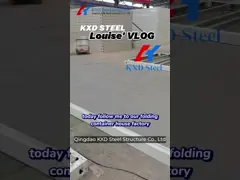 Casa container pieghevole prefabbricata con struttura in acciaio