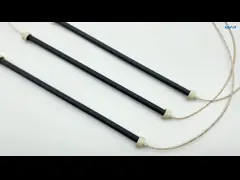 customization quartz heating infrared lamp 220v single tube long wave black tube
