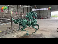 customized mechanical horse for museum decoration shopping center
