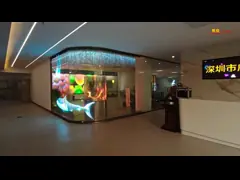 LED透明フィルムスクリーン P5 柔軟透明性クリスタル 柔軟性 窓 ショッピングモール用セルフア adessive ガラス