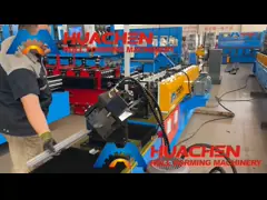 plc control stud roll forming machine with hydraulic cutting , forming speed 0 - 15m / min