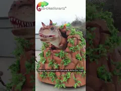 animatronic manufacturer life size animatronic dinosaurs carnotaurus for jurassic amusement park