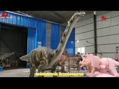 animatronic realistic dinosaur brontosaurus for entertainment equipment