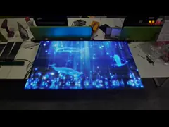 インットドア P3.9 1000*500mm フルカラーグリルメッシュスクリーン 4000-4500cd 透明なLEDスクリーン LED壁ディスプレイスクリーン