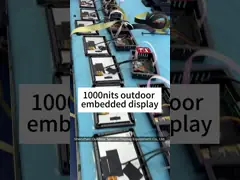 7inch 1000nits tft display module touch screen embedded system lightweight