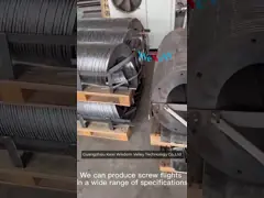 Easy Operation Screw Conveyor Heavy-Duty Manganese Steel Spiral Conveyor Blade Stainless Steel Construction / Mining Transfer Equipment Replacement Parts