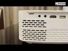 Q5 화이트 미니 1080P 프로젝터 안드로이드 9.0 스마트 컴팩트 프로젝터