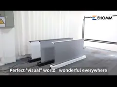 폴더블 전기 바닥 프로젝터 스크린 72 인치 -150 인치 휴대용 프로젝터 스크린