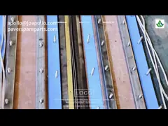 fuel efficiency asphalt paver screed plates waterproof asphalt paver parts vb781 pn voe 80873433