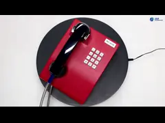 vandal resistant hospital telephone with rugged handset and metal keypad