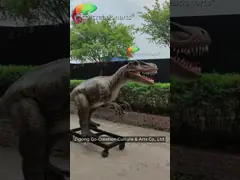 4meters life size animatronic dinosaurs sunproof allosaurus model for exhibition