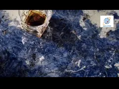 natural blue round marble dining table brazil cloisonne stone dining table for home