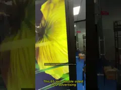 hdmi wifi bluetooth double sided digital signage 65inch oem