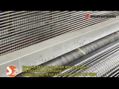 200-200KN/M Polyester Geogrid Woven Coated Warp Knitted Soft Soil Foundation