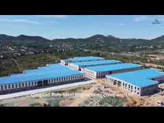 Immagazzino di strutture in acciaio prefabbricato con travi a sezione H 50 anni di vita