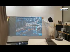 ALR 금속 휴대용 접이식 프로젝터 스크린 반 빛 마법 스티커 84