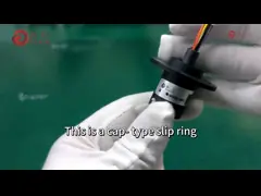 2a od 22mm cap type slip ring with flange for small power electrical appliances