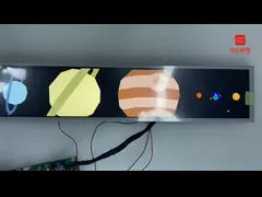 Módulo de pantalla TFT tipo barra de 15,1 pulgadas 1280x242 puntos 30 pines interfaz LVDS brillo 600 cd/m² ángulo de visión completo