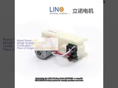 rohs rs365 dc gear motor for vending machine square shape lino motor  gmf8137