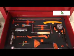 Red 7 Drawers Mobile  Workshop Tool Storage Cabinets