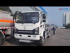 shacman x9 aluminum alloy fuel gasoline oil tanker truck with fuel bowser