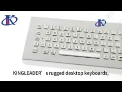 Mesa a prueba de polvo industrial del teclado de 63 llaves con el Trackball del acero inoxidable 304