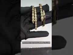 18k gold diamond bracelet serpenti viper one-coil 18 kt yellow gold bracelet set with pavé diamonds