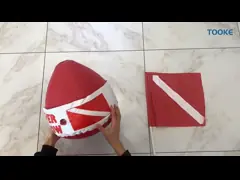 stable scuba diving surface marker buoy safety diver below inflatable buoy