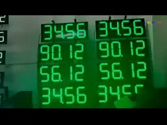 mcu controlled digital gas price sign red / green / white led gas station signs