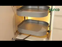 revolving pull-out pantry tall tray magic corner drawer baskets kitchen orgainzer