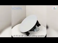 cl-716 30w 6'' abs coaxial ceiling speaker flameless metal grille for hotels