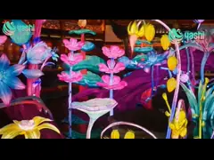 detachable and brightly colored  floral lanterns for amusement parks and events