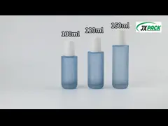 customizable frosted glass cosmetic bottle for creams & lotions