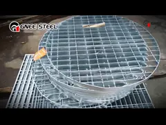serrated type metal grate flooring steel grating platform twisted bar