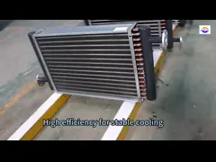 Copper Water-Cooled Condenser with Aluminum Fins for HVAC Systems