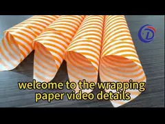 Paper Wrapping Roll Gift Wrapping 17gsm Blue Colored Paper Tissue Paper
