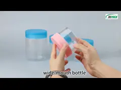 PET透明プラスチックメイク落としジャー、化粧品クリームジャー