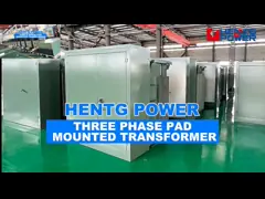 metal enclosure mv hv three phase pad mounted transformer 75kva-2500kva ip55 protection