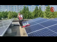 plug in double disc solar panel rotating brush double disc solar pv module cleaning 3.6m