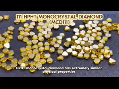 HPHT Monocristallino MCD Diamante Struttura di cristallo ingegnerizzata Specchio Superficie liscia