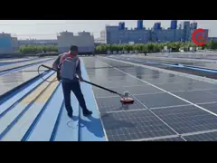carbon fiber commercial solar cleaning anti static solar panel cleaning roller brush single disc