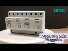 BR-25GR 3+1 AC Tipo 1 scaricatore di sovratensione elettrica Dispositivo di protezione contro le sovratensioni spd t1