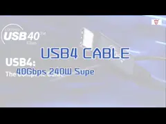 Micro coaxial USB 4.0 thunderbolt 4 cavo con 240W di ricarica e trasmissione di dati veloce come un fulmine 40Gbps