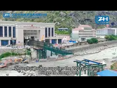 Ponte in acciaio prefabbricato con finitura superficiale piccolissima, verniciata o galvanizzata