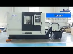 Torno CNC TCK56Y CNC de alta velocidad, torno de bancada inclinada, máquina de torneado y fresado